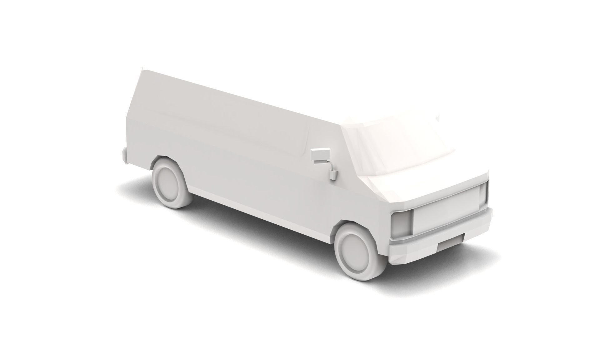 3D model Low Poly Van - Game Ready Vehicle VR / AR / low-poly | CGTrader