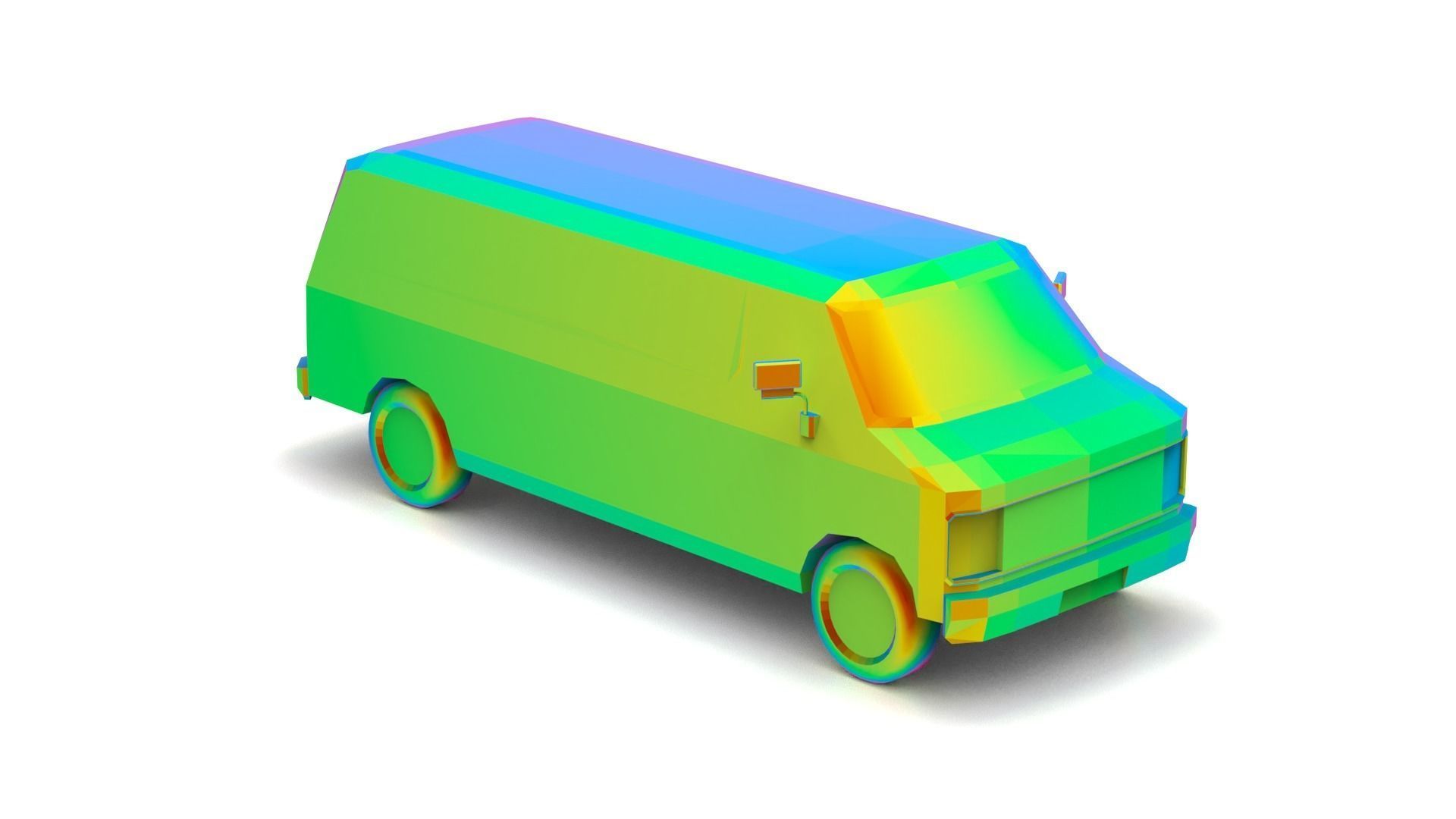 3D model Low Poly Van - Game Ready Vehicle VR / AR / low-poly | CGTrader
