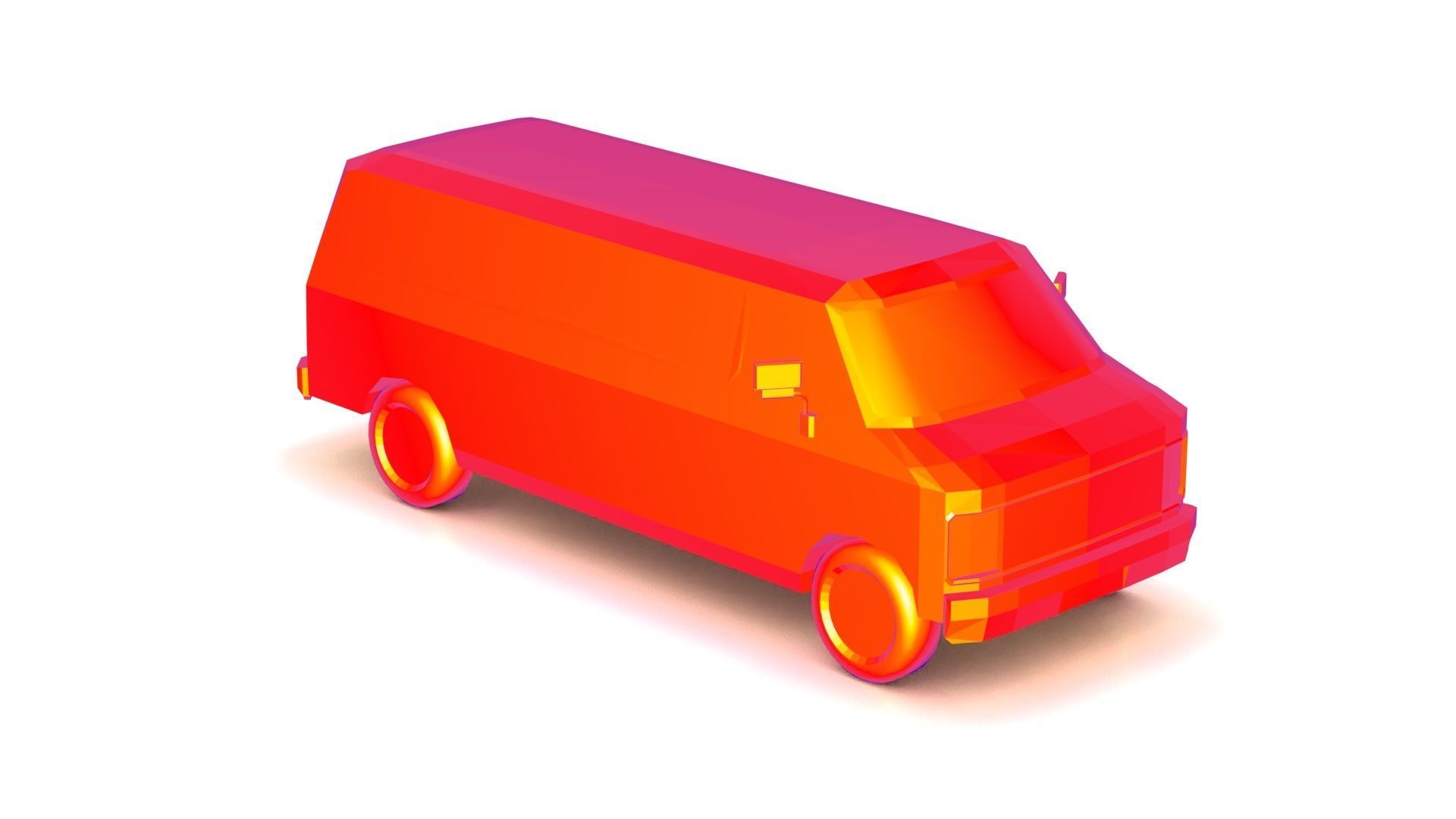 3D model Low Poly Van - Game Ready Vehicle VR / AR / low-poly | CGTrader