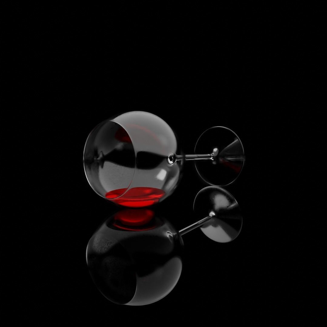 Fallen glass free 3D model | CGTrader