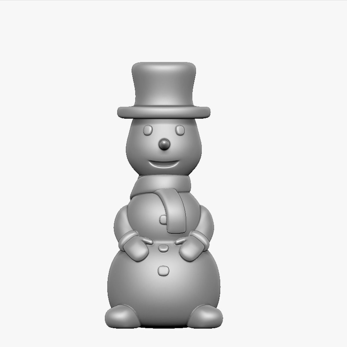 Snowman 3D model 3D printable | CGTrader