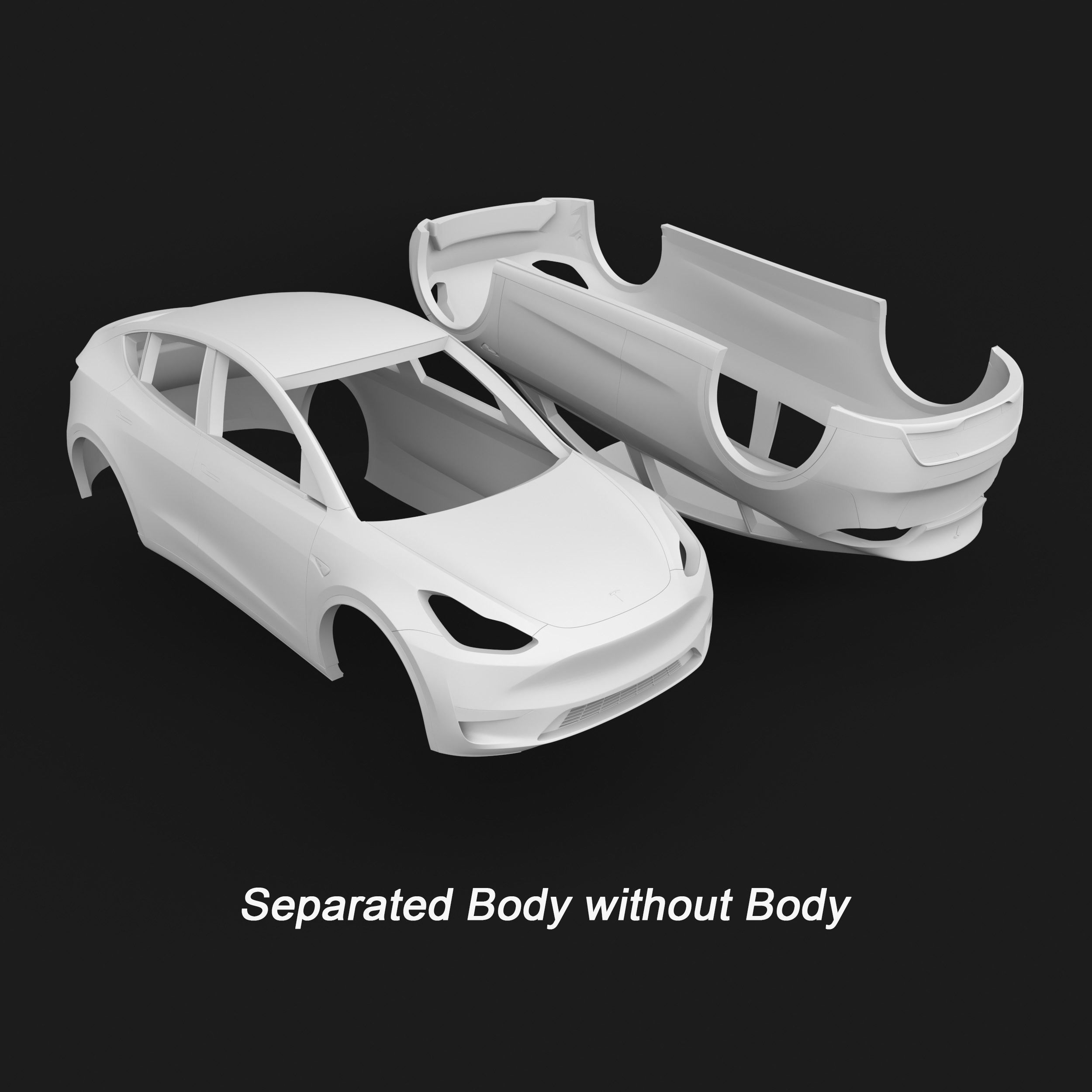Tesla Model Y Ready to Print STL Files 3D model 3D printable | CGTrader