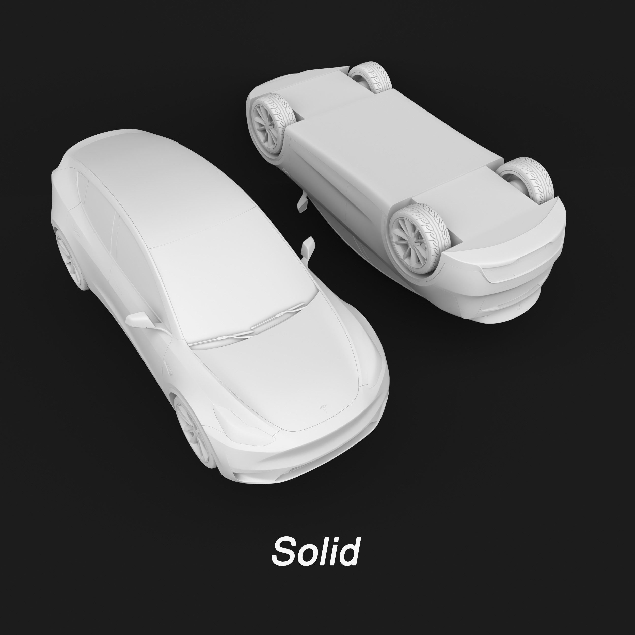 Tesla Model Y Ready to Print STL Files 3D model 3D printable | CGTrader