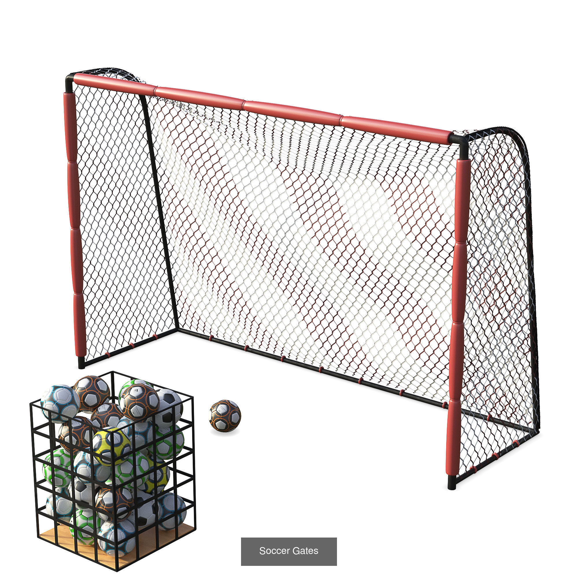 A set of sports gates 3D Model Collection | CGTrader