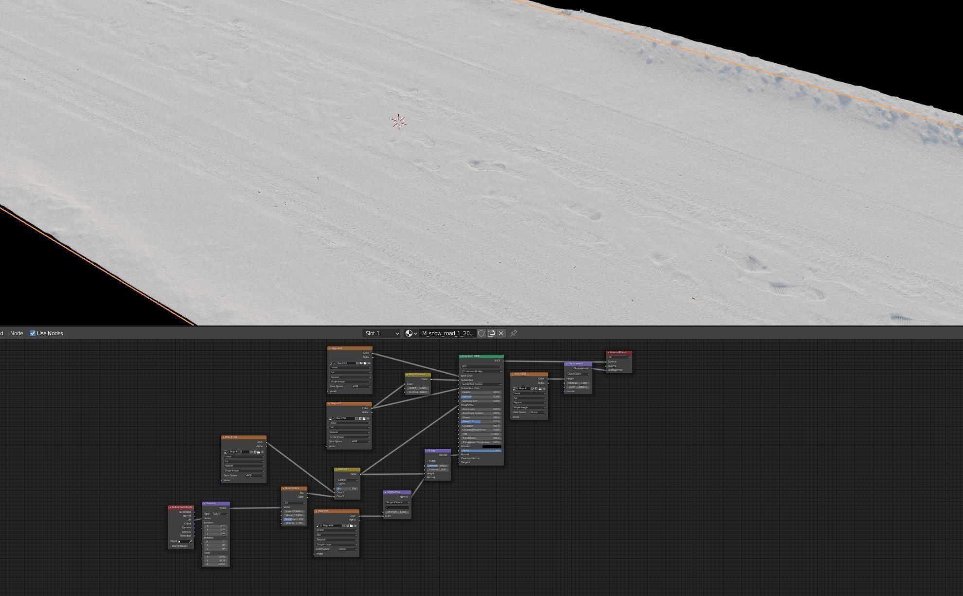 Ultra realistic Snow road 1 2021Hq Scan 3D model | CGTrader