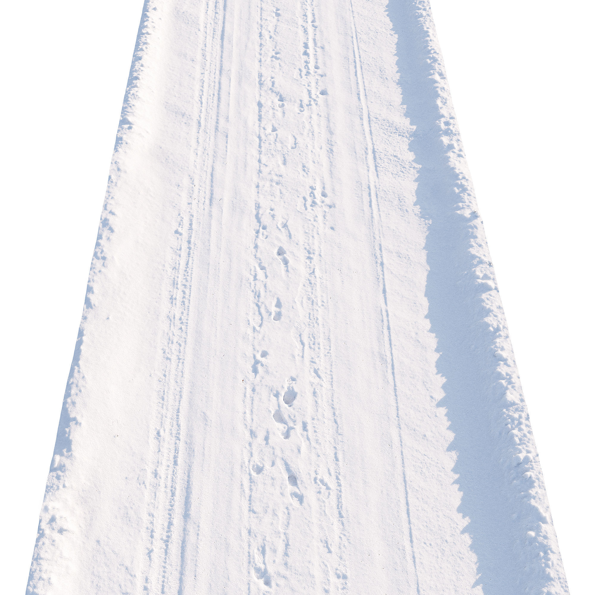 Ultra realistic Snow road 1 2021Hq Scan 3D model | CGTrader