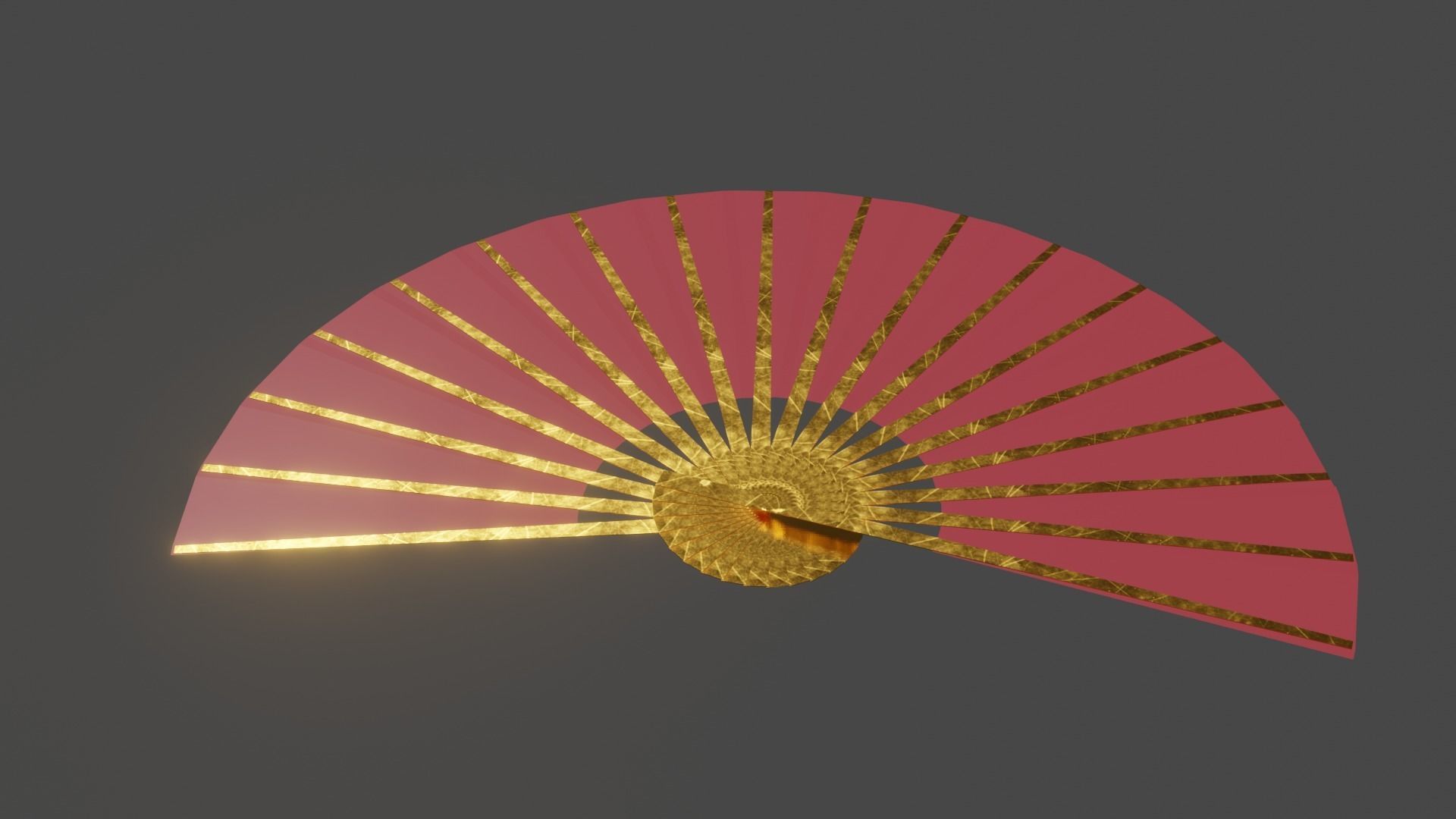 3D model Folding fan VR / AR / low-poly | CGTrader