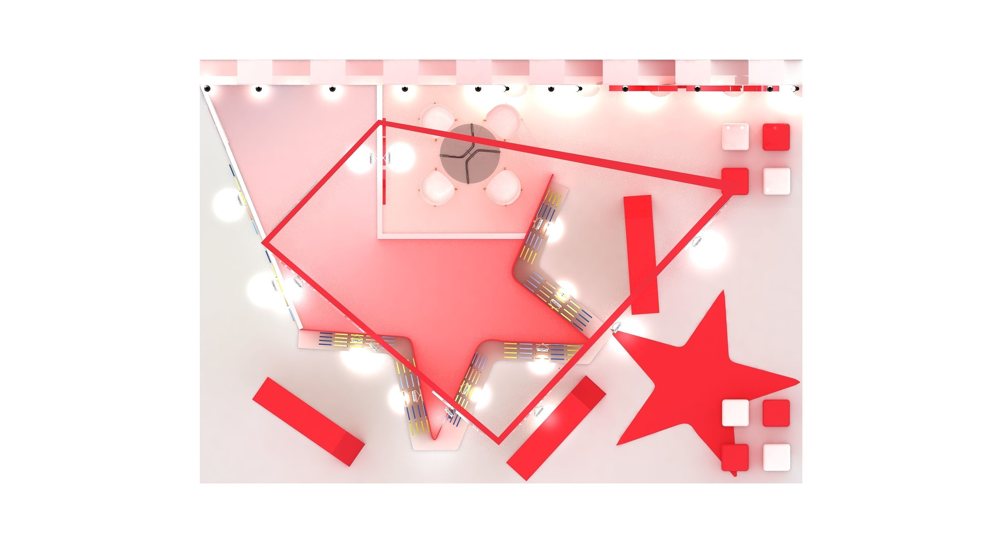 3D model booth design exhibition store VR / AR / low-poly | CGTrader