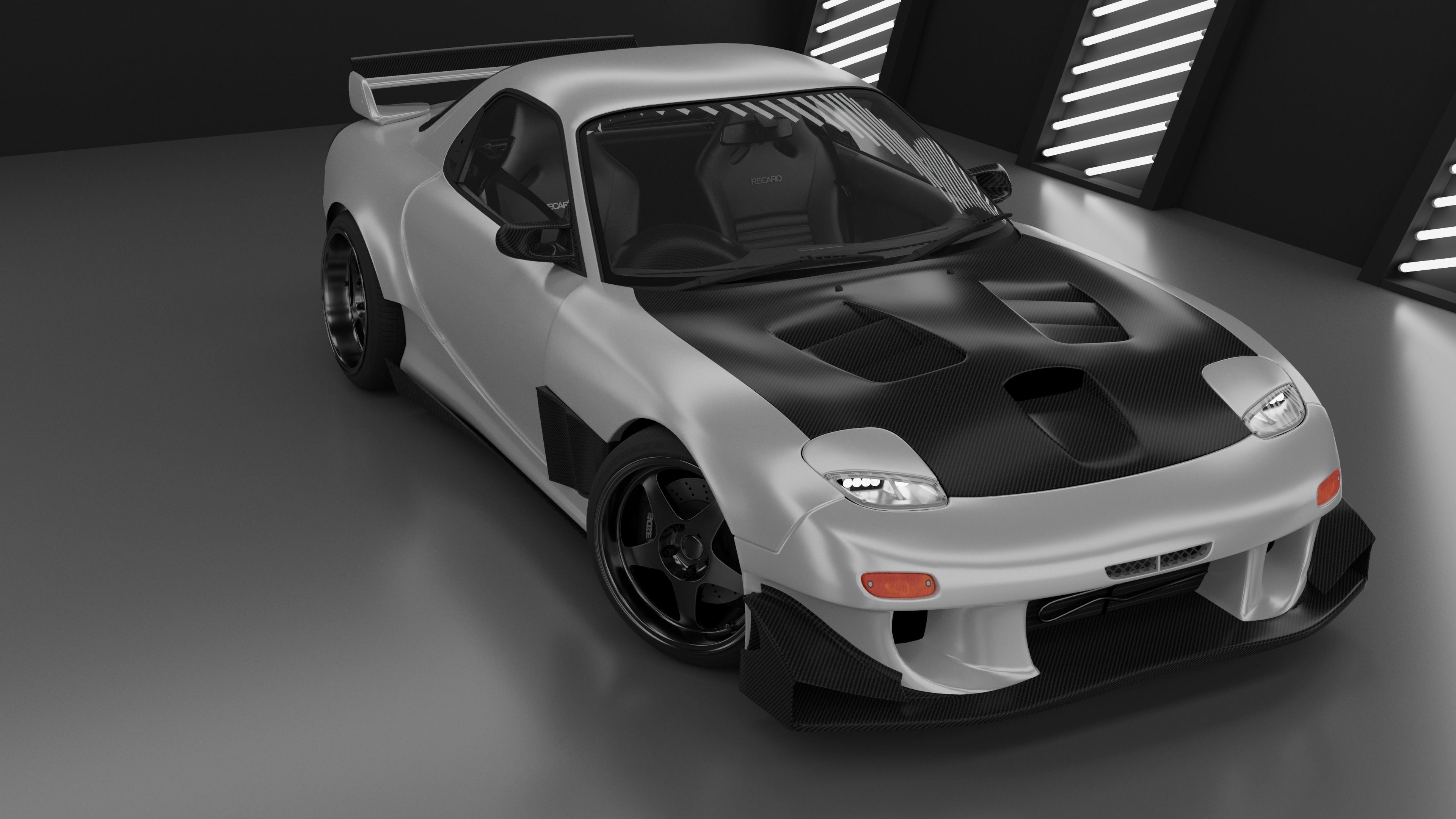 3D model Rx7 FD custom bodykit VR / AR / low-poly | CGTrader