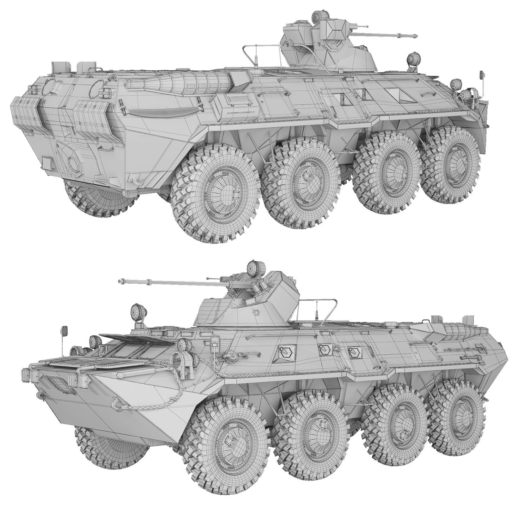 BTR 82-A 2017 3D model | CGTrader