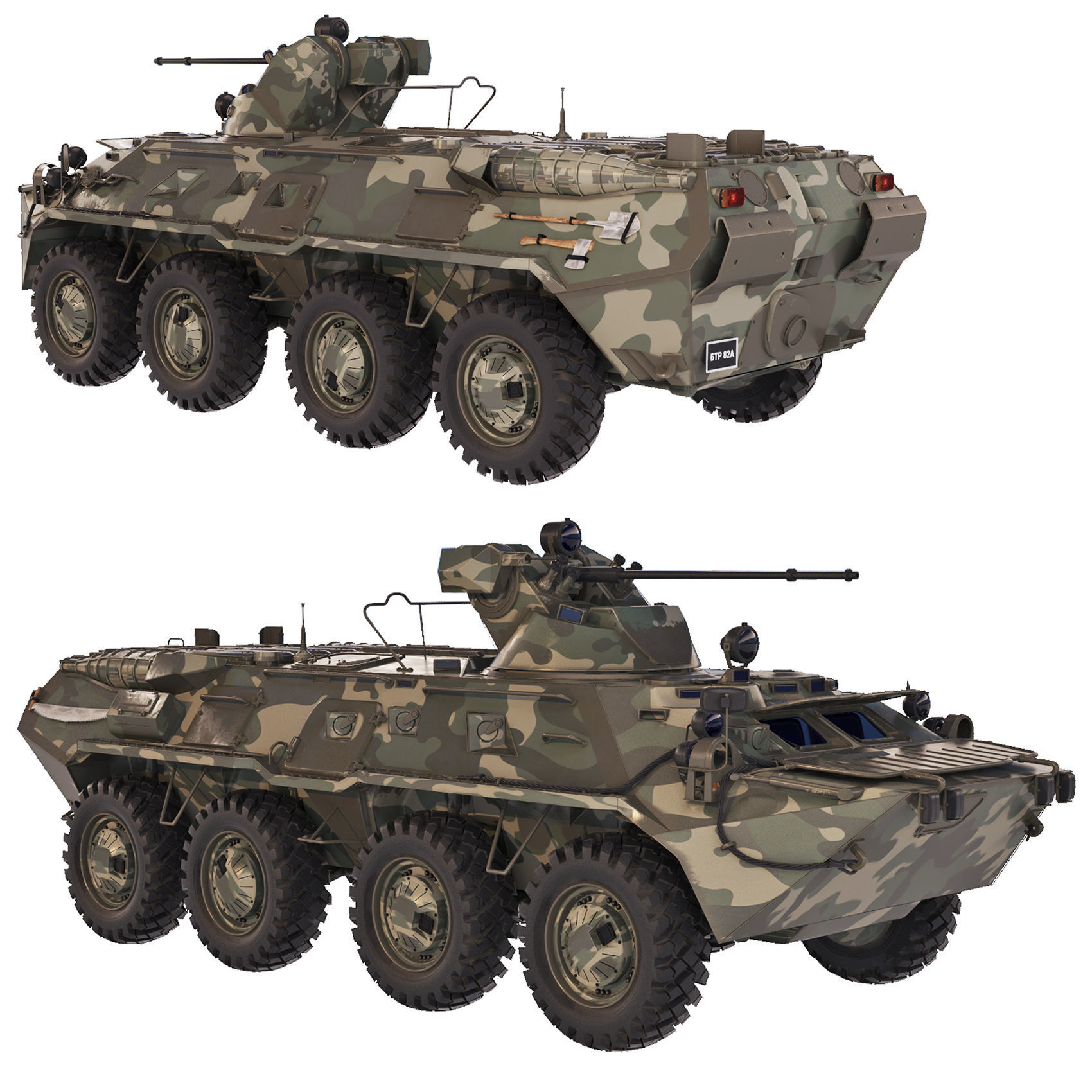 BTR 82-A 2017 3D model | CGTrader