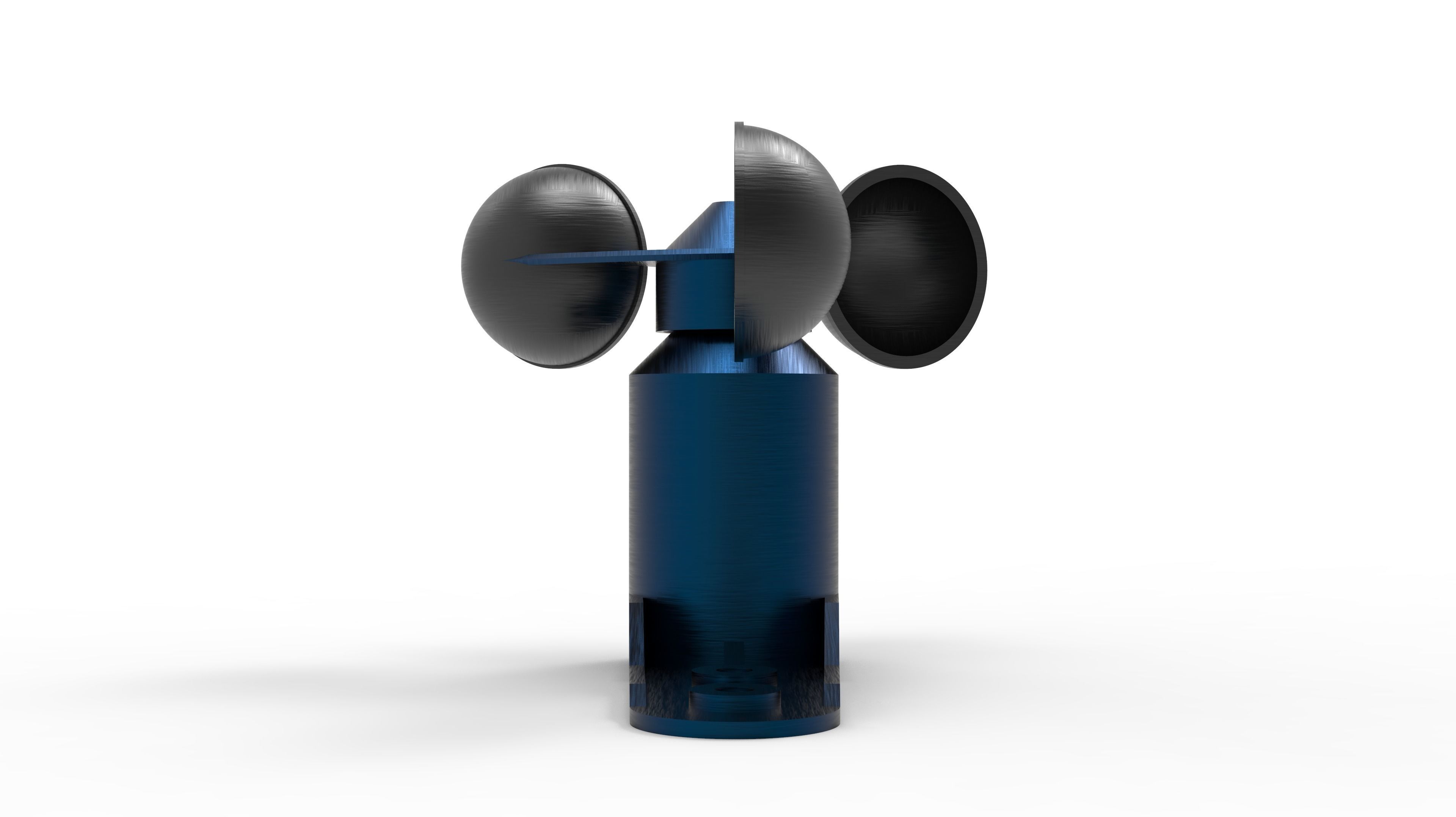 3D model Anemometer gold wind turbine VR / AR / low-poly | CGTrader