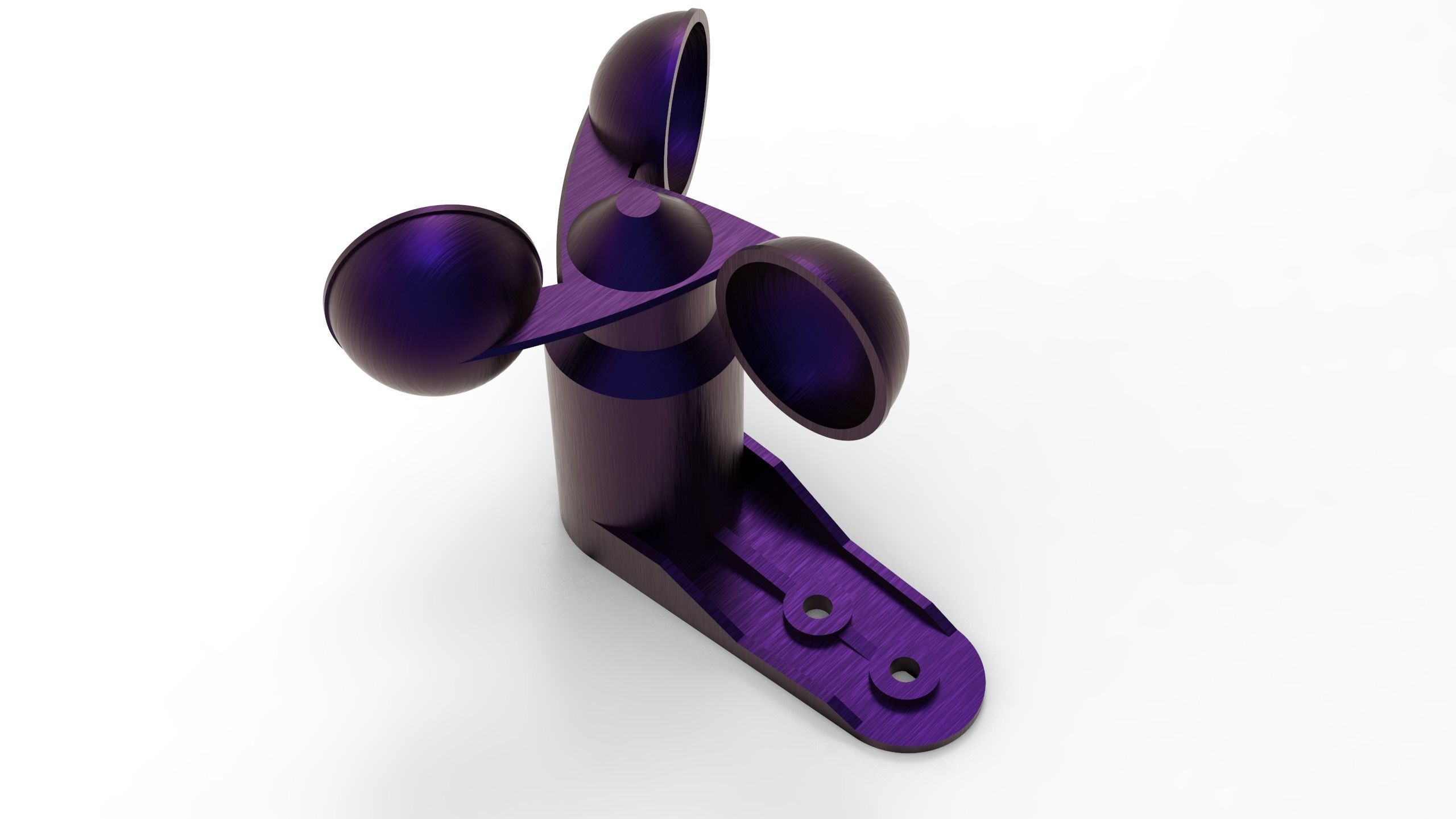 3D model Anemometer gold wind turbine VR / AR / low-poly | CGTrader