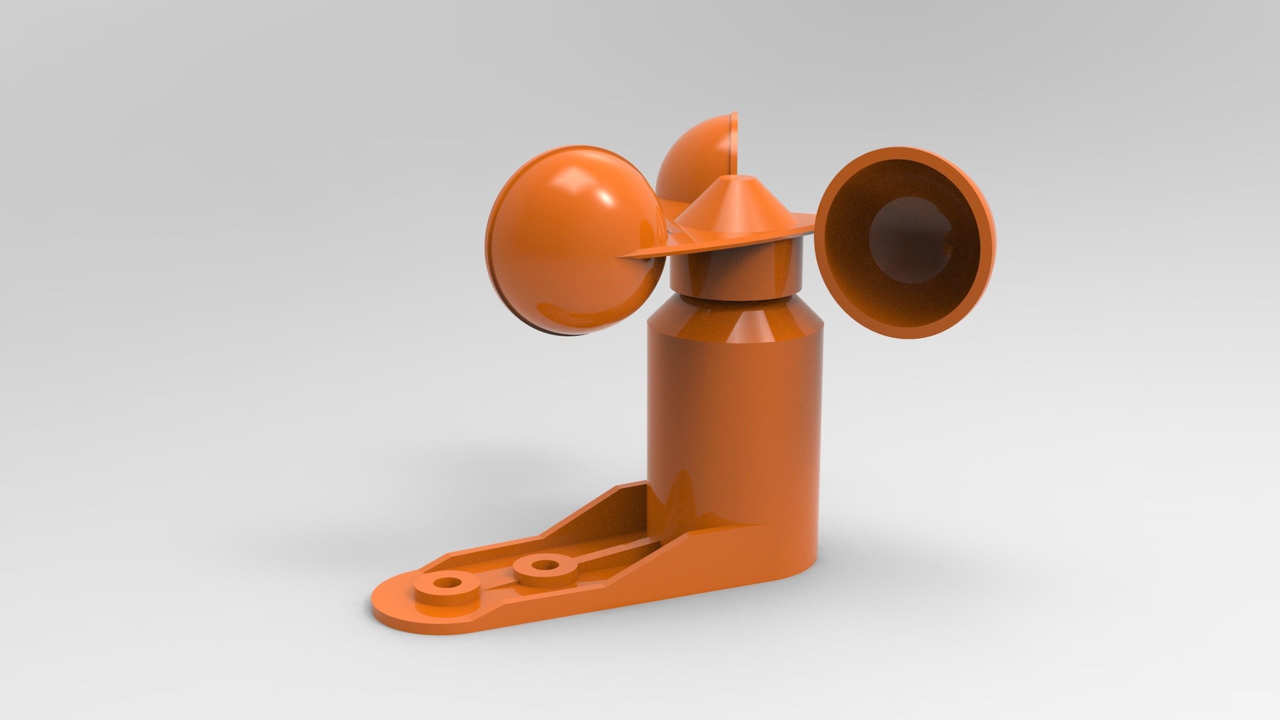 3D model Anemometer gold wind turbine VR / AR / low-poly | CGTrader