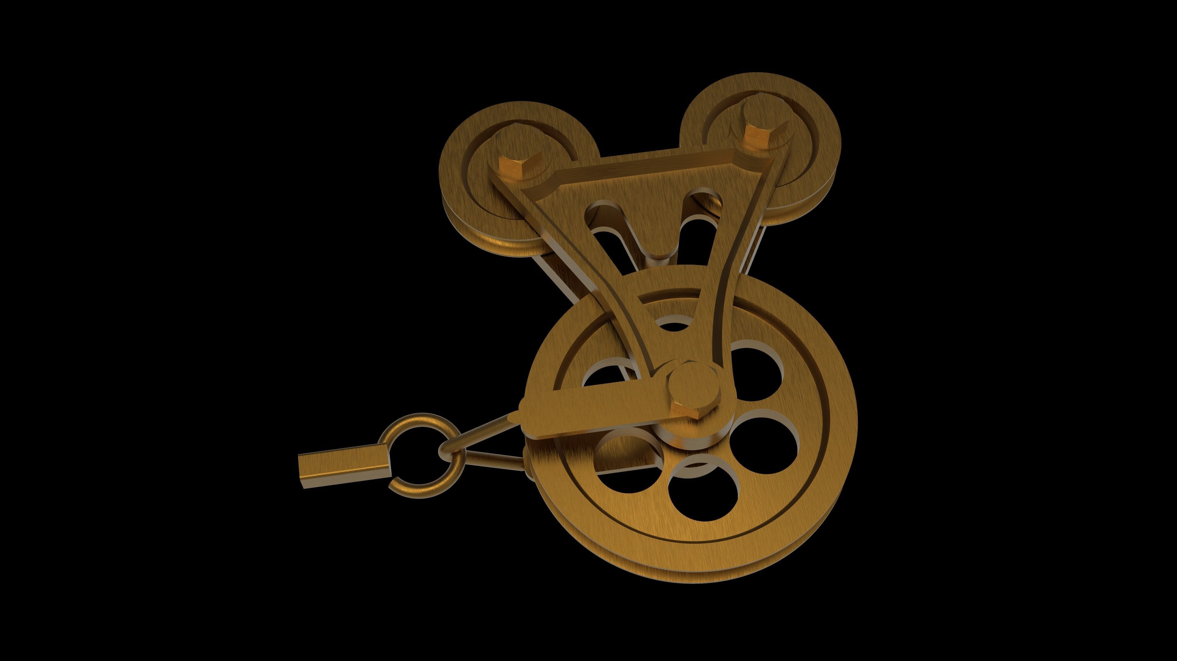 Pulley block 3D model | CGTrader