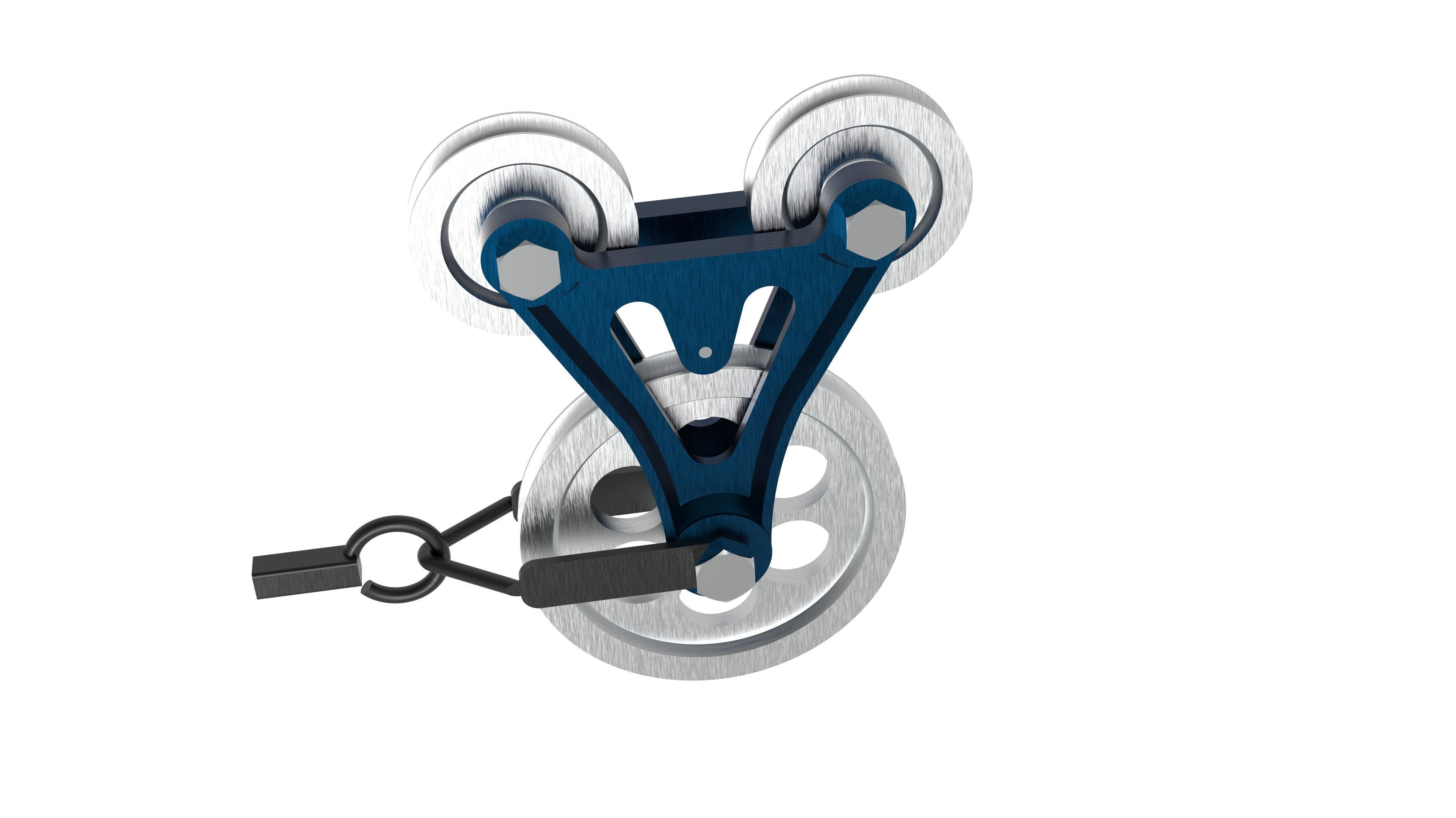 Pulley block 3D model | CGTrader