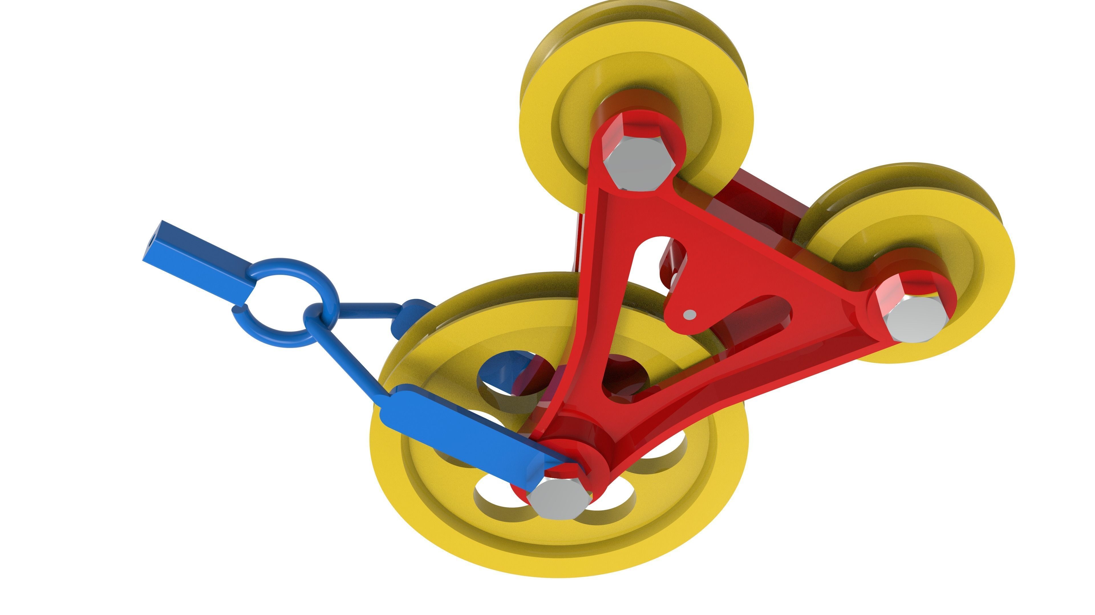 Pulley block 3D model | CGTrader