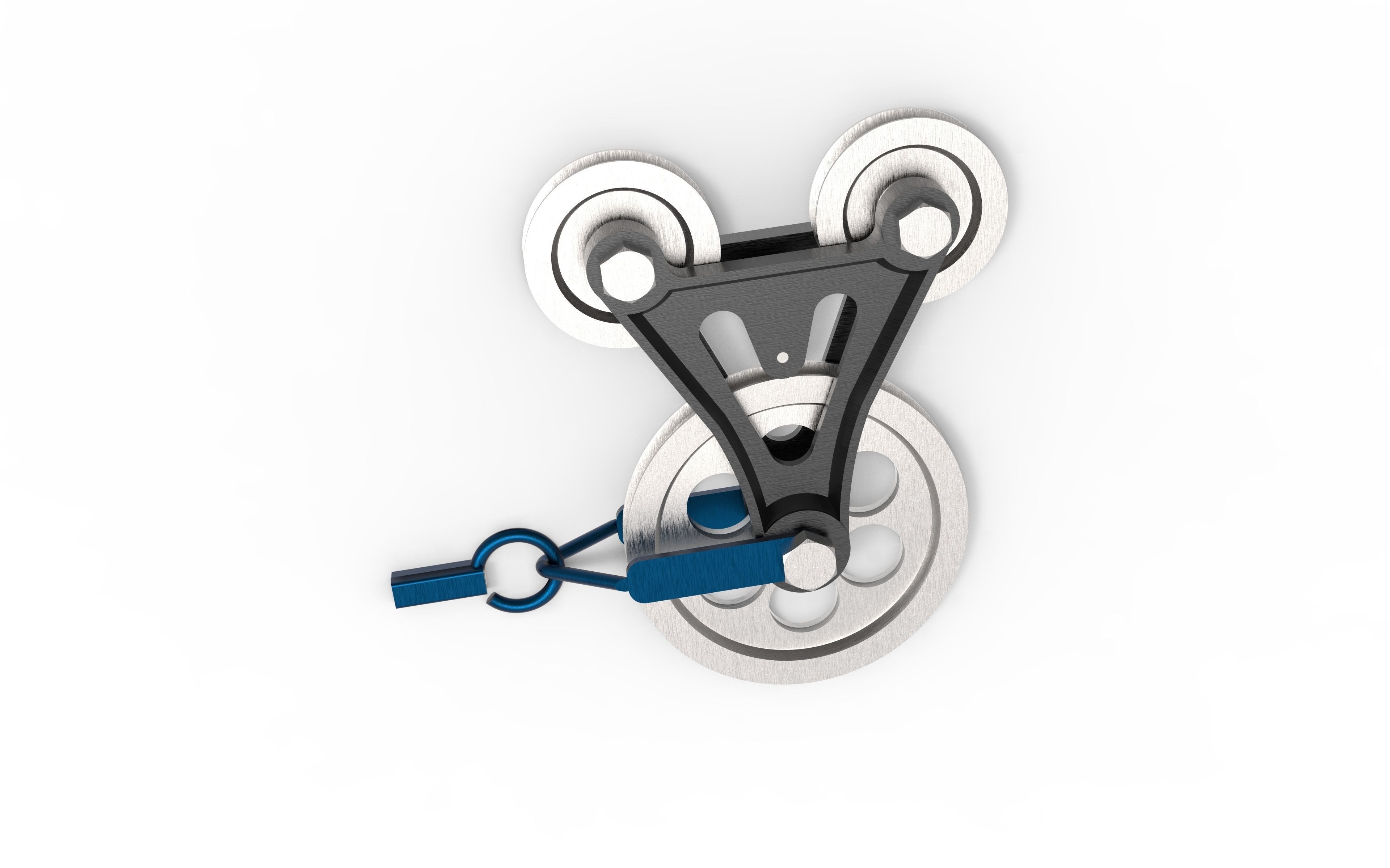 Pulley block 3D model | CGTrader