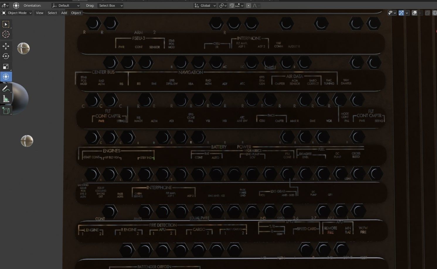 THE BOEING 767 OVERHEAD panel detailed 3D model | CGTrader