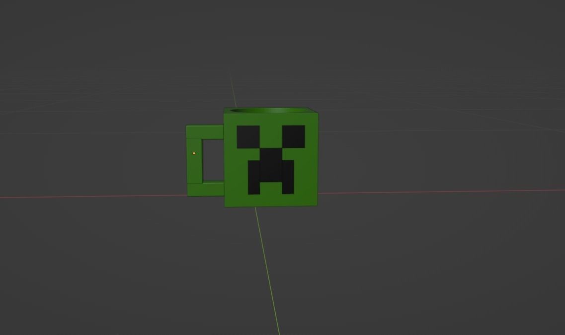 Minecraft cup 3D model | CGTrader