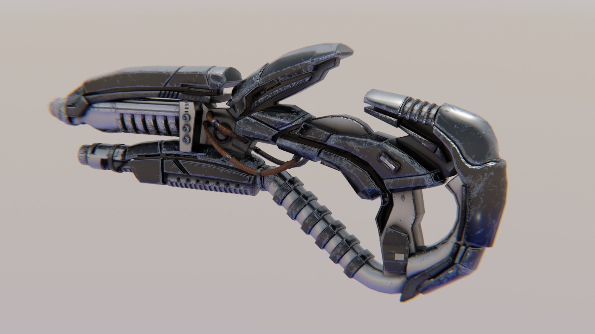 3D model Sci-Fi One-Hand Shotgun VR / AR / low-poly | CGTrader