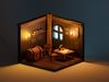 Medieval Study Room isometric low poly free 3D model | CGTrader