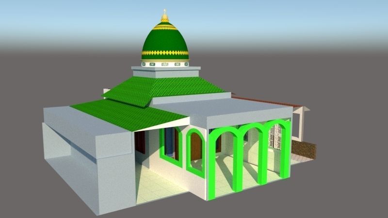 Masjid mosque 3D model | CGTrader