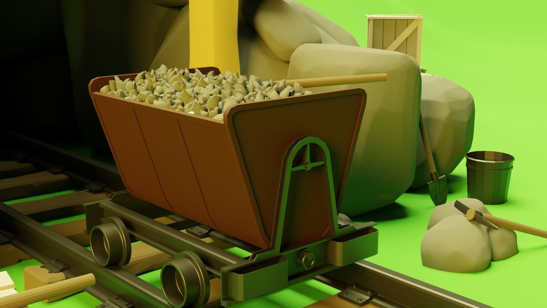 Mining mine 3D model | CGTrader