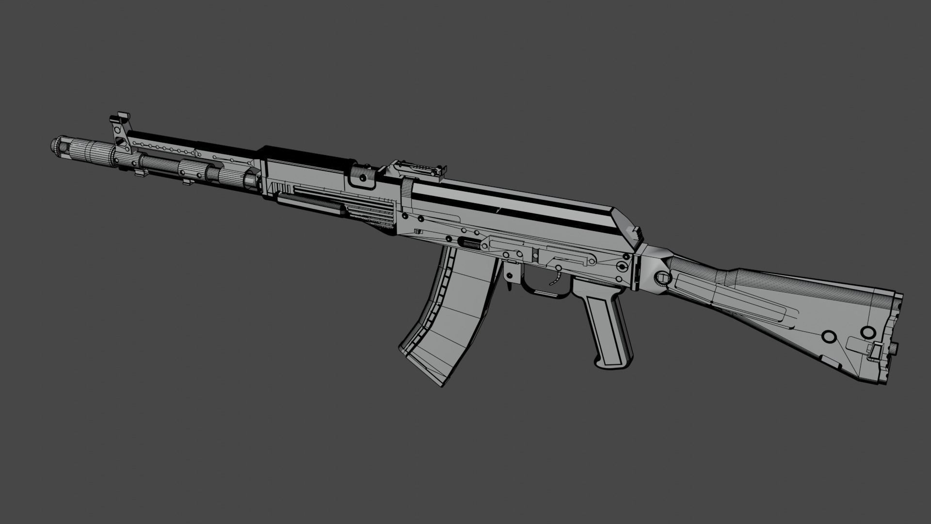 3D model AK-107 3d model VR / AR / low-poly | CGTrader