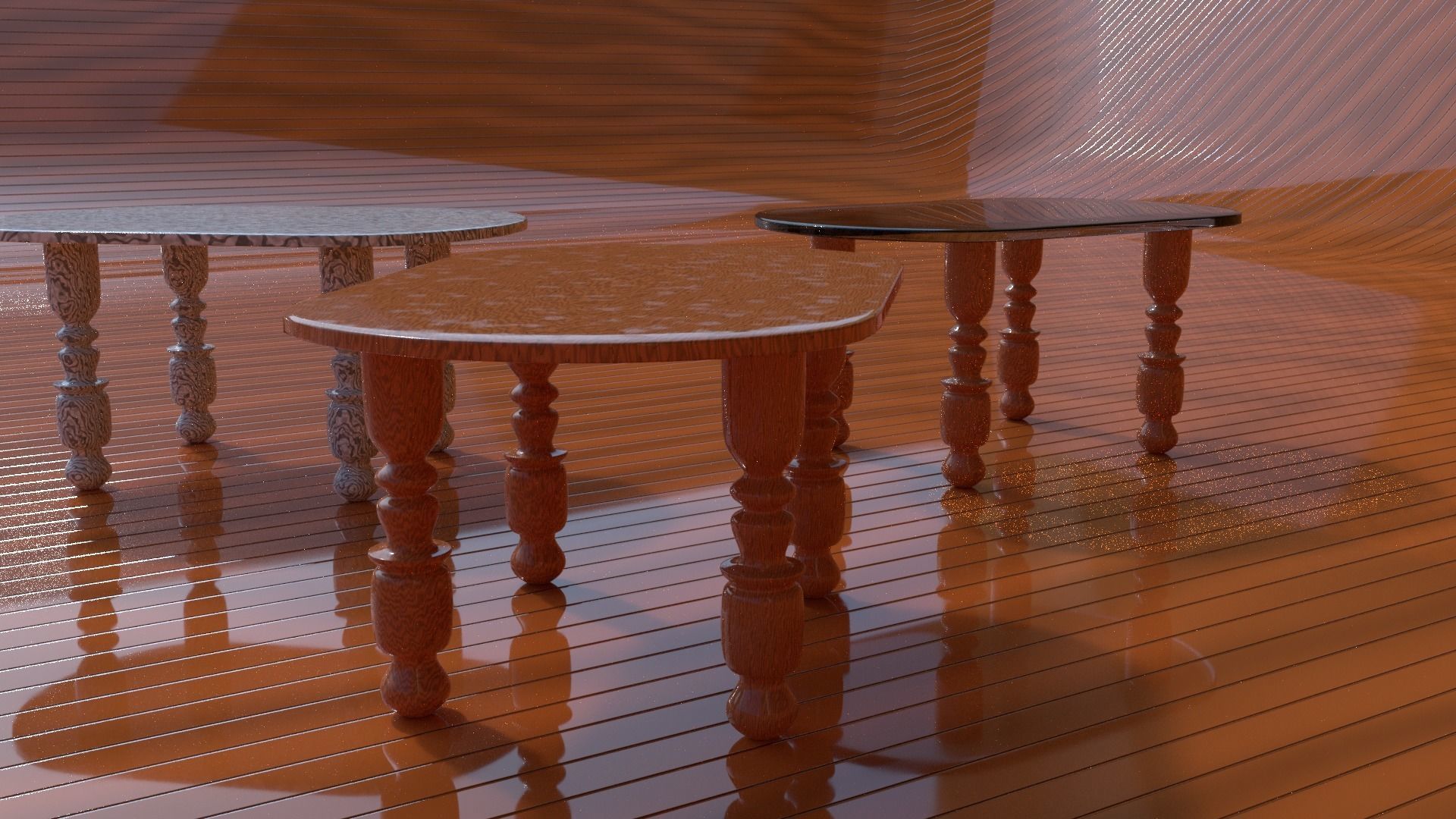 Mini Tables Set 3D model | CGTrader