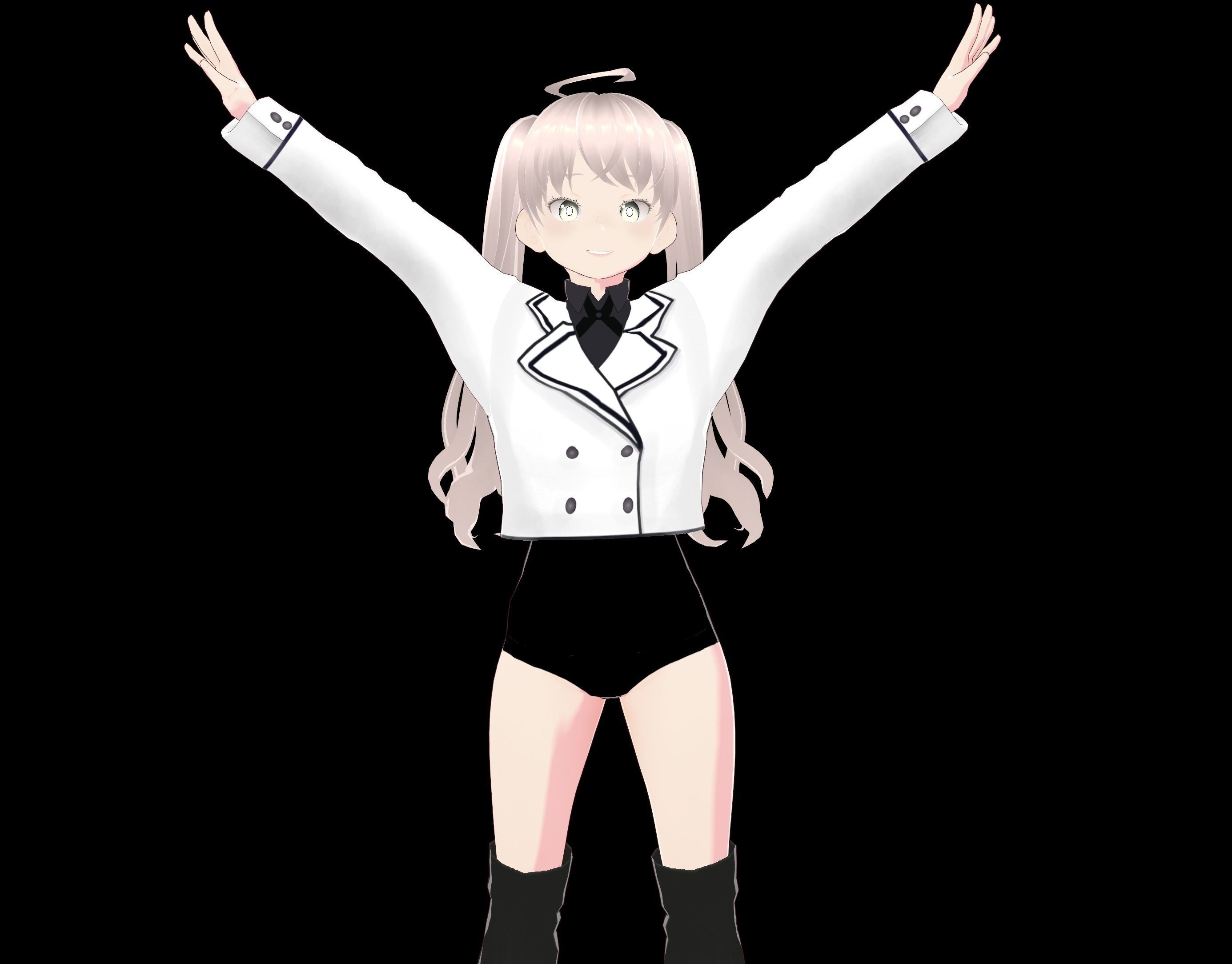 Epic female anime character 3D model animated rigged | CGTrader