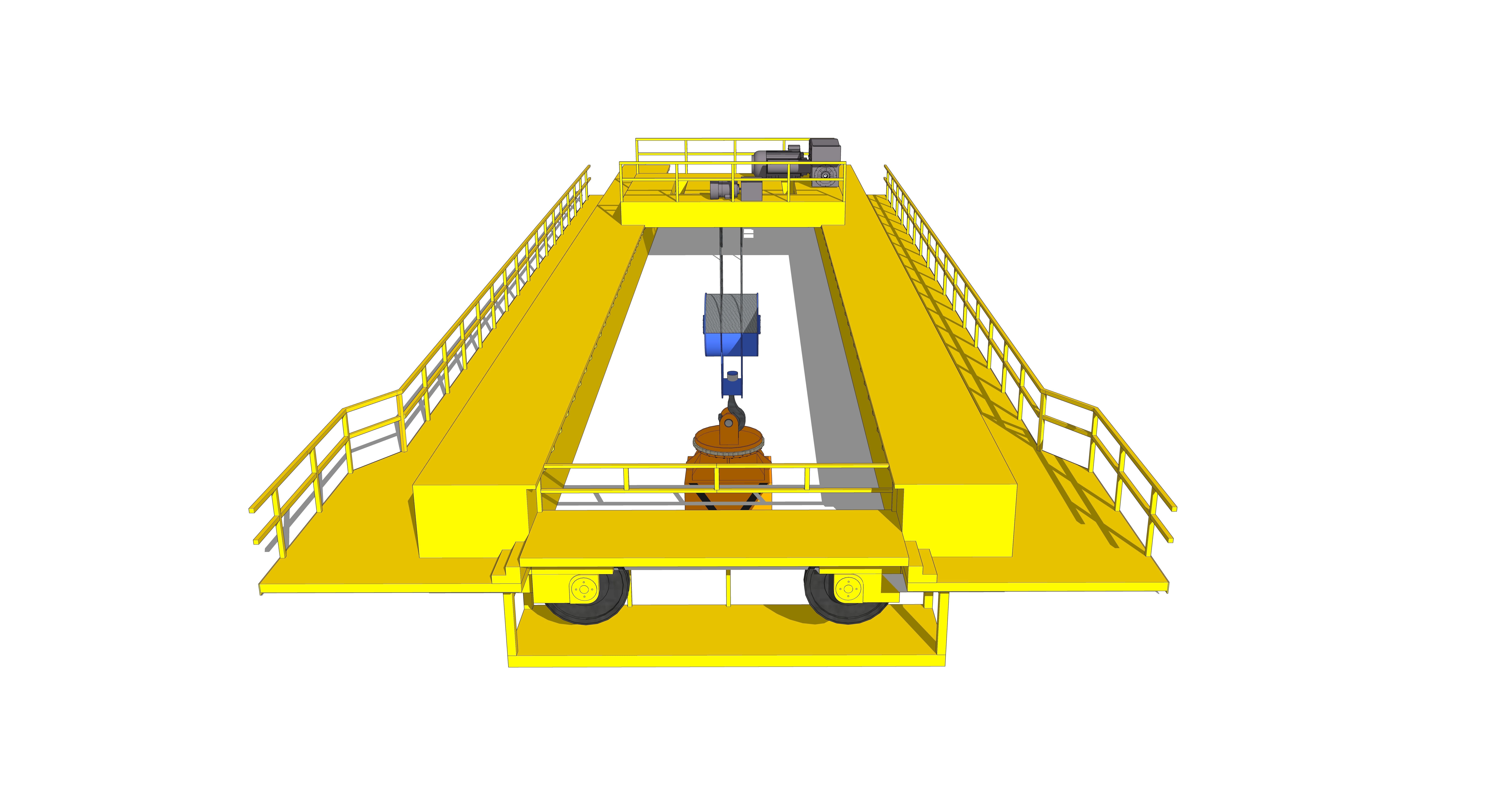 Overhead Crane 3D model | CGTrader
