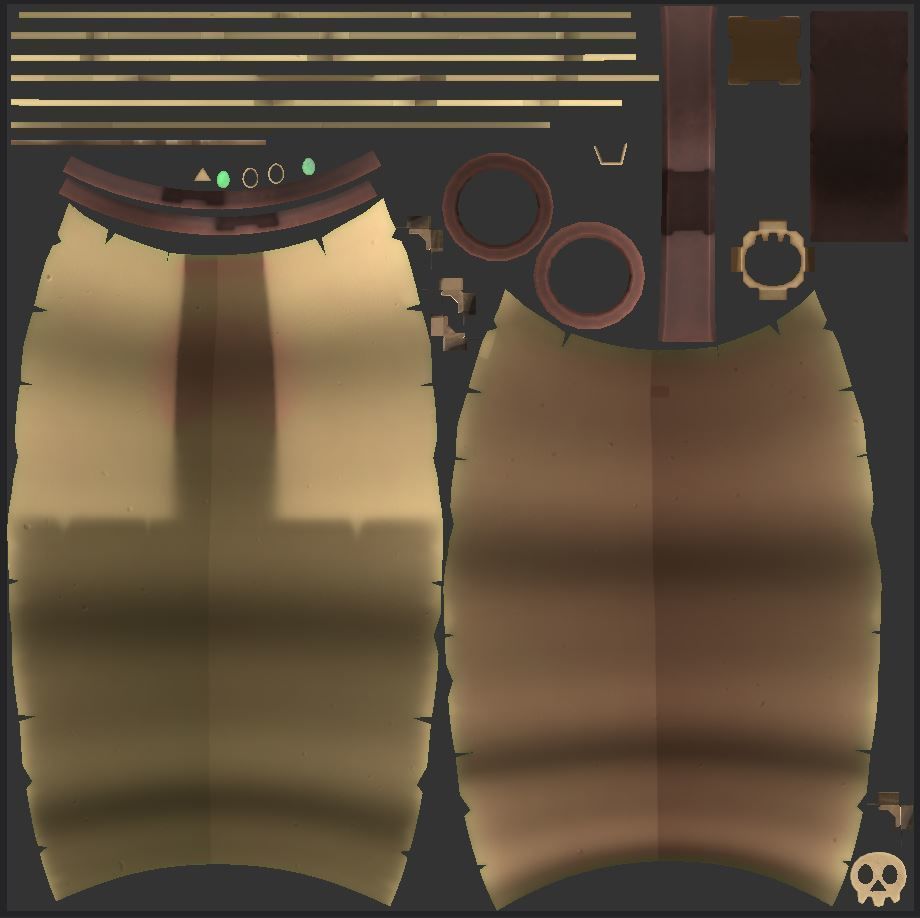 3D model Stylized Magic Scrolls With Four Texture Sets VR / AR / low ...