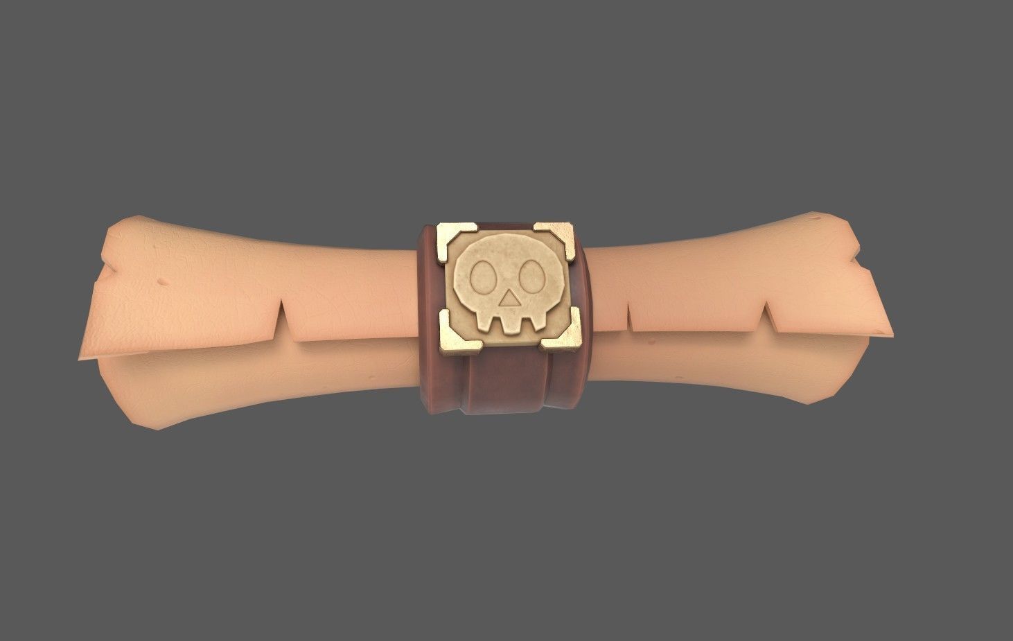 3D model Stylized Magic Scrolls With Four Texture Sets VR / AR / low ...