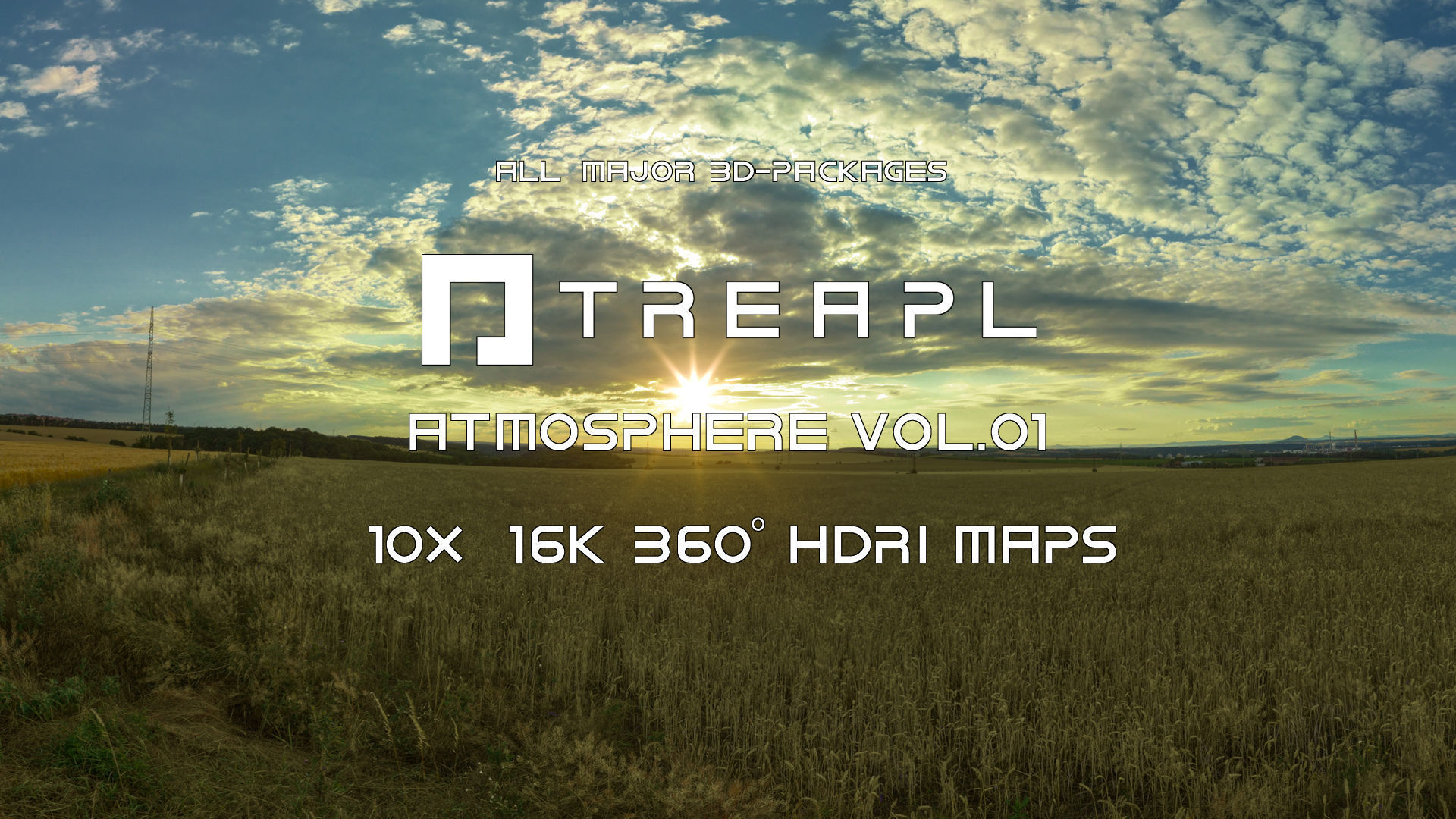 10X HDRI SKIES TREAPL ATMOSPHERE VOL01 - BUNDLE - 360 SKIES Texture ...