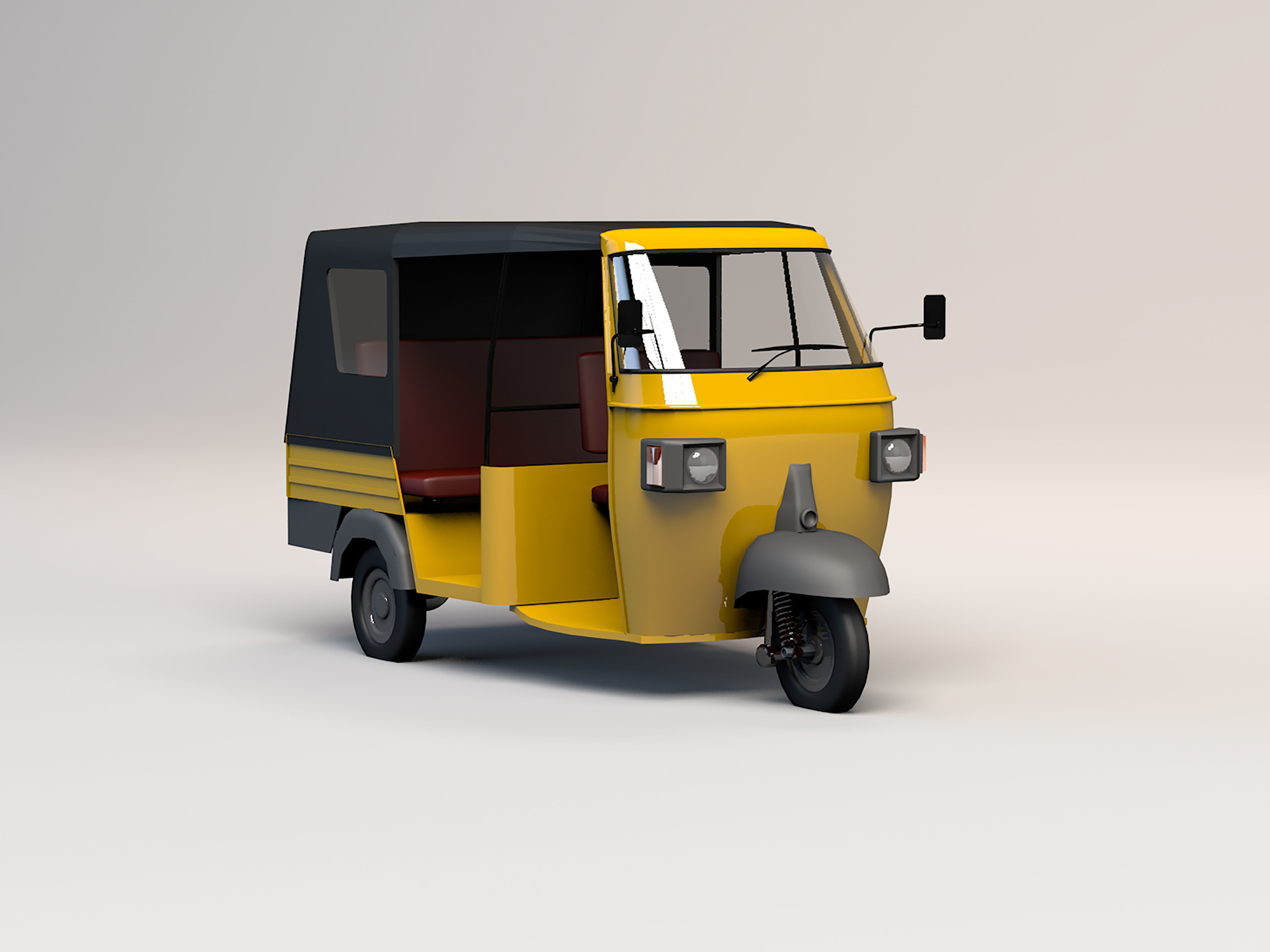 indian three wheeler 3D model | CGTrader