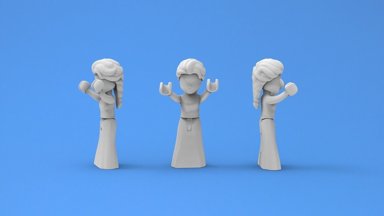 Lego Elsa 3D model 3D printable | CGTrader
