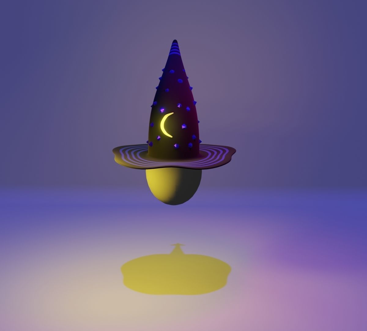 3D model Fantasy magic moon stars human hat VR / AR / low-poly | CGTrader