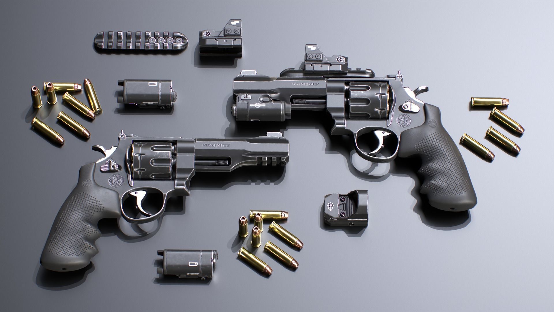 3D model Smith and wesson r8 revolver VR / AR / low-poly | CGTrader