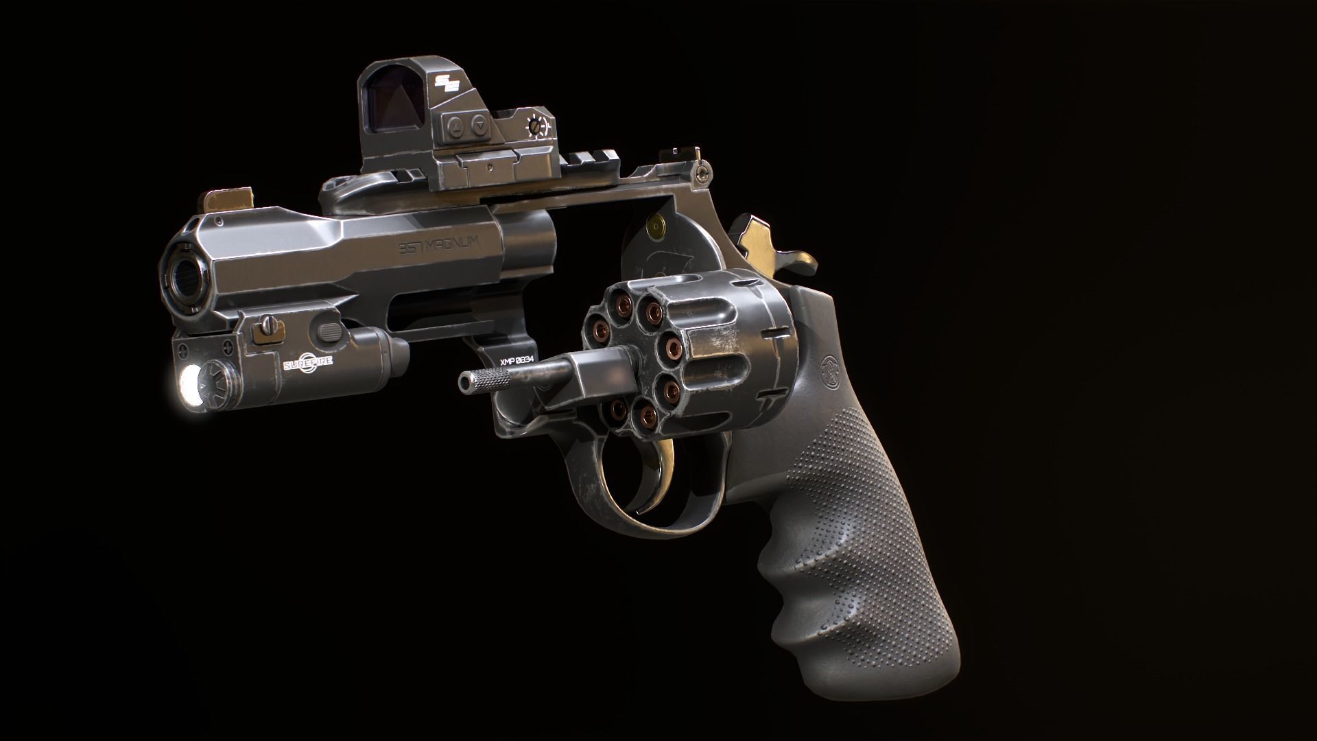 3D model Smith and wesson r8 revolver VR / AR / low-poly | CGTrader