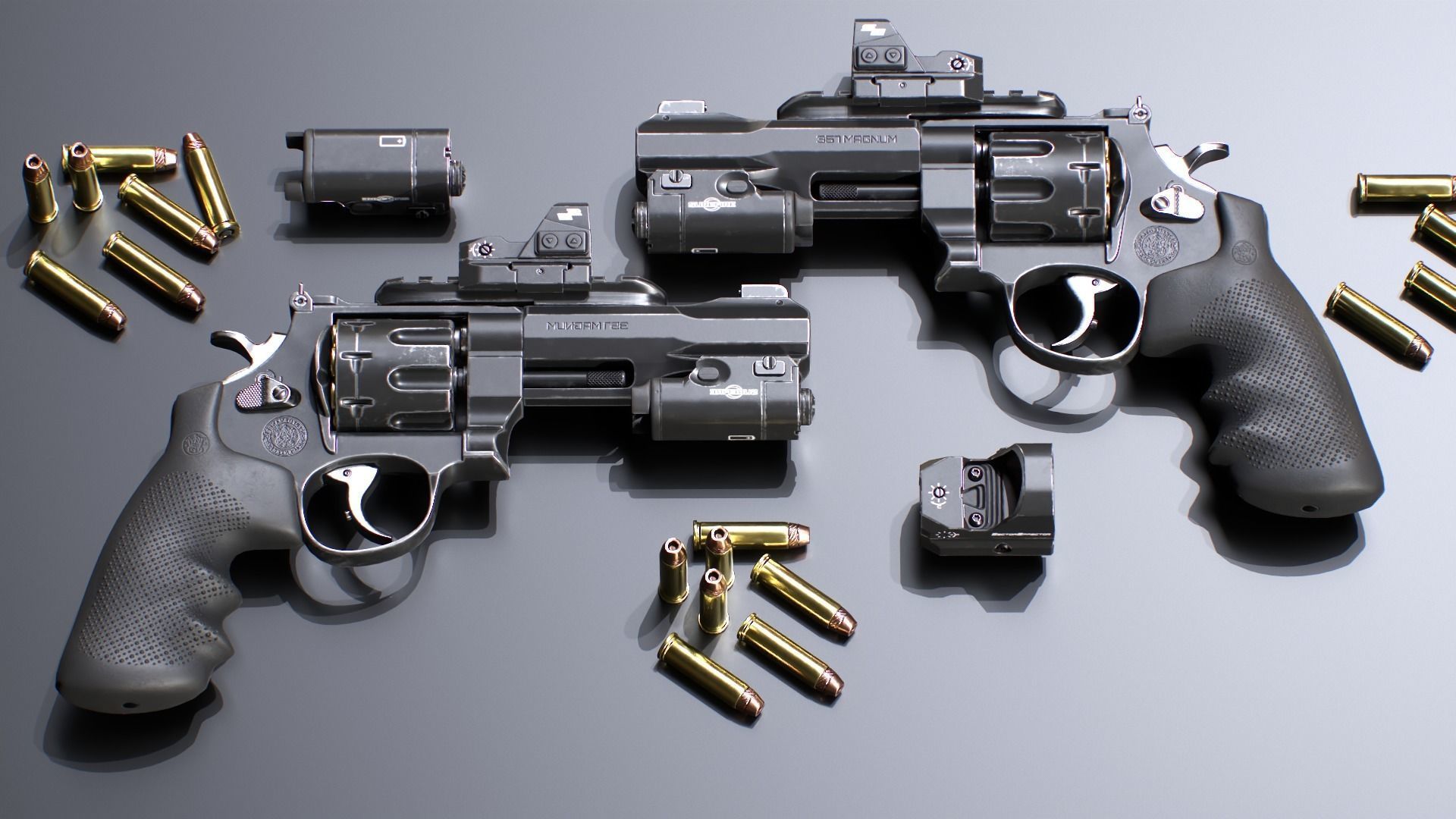 3D model Smith and wesson r8 revolver VR / AR / low-poly | CGTrader