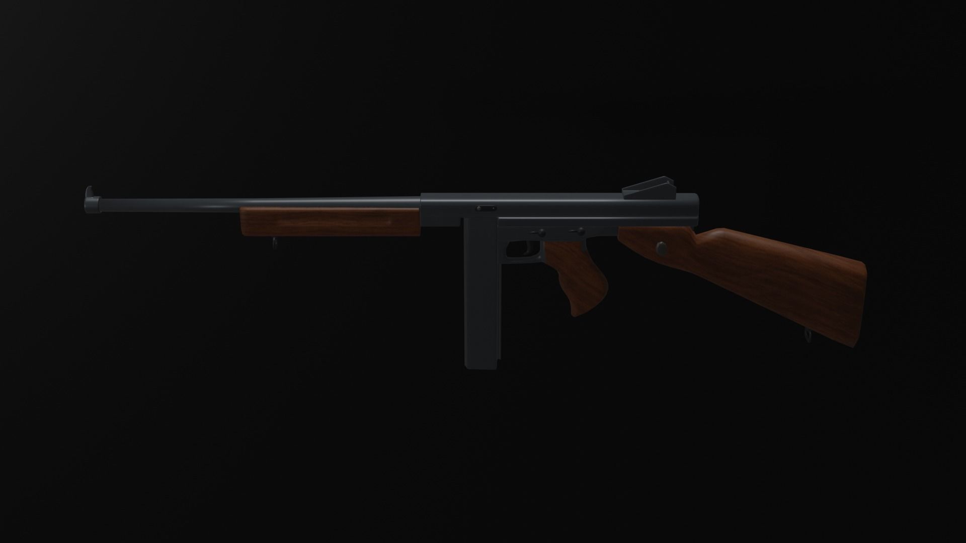 Thompson M1 Submachine Gun 3D model | CGTrader