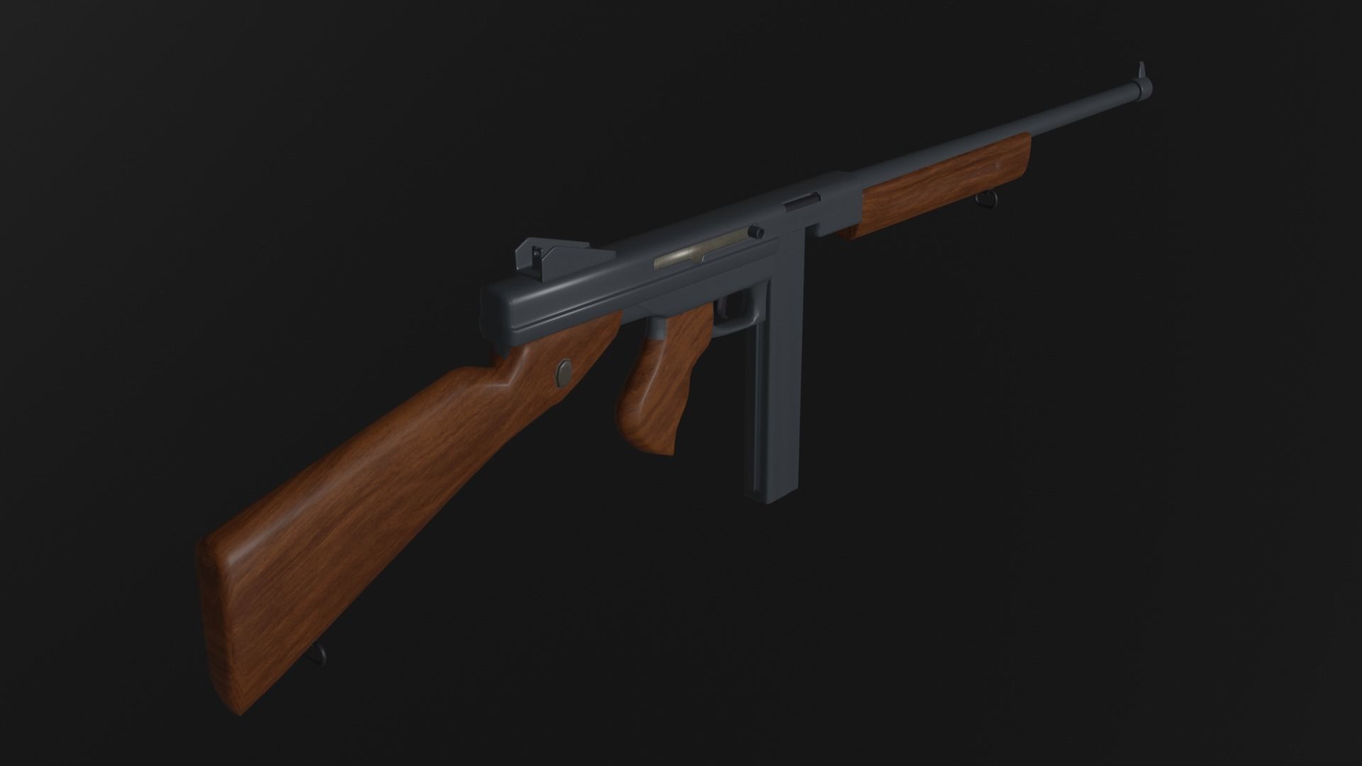 Thompson M1 Submachine Gun 3D model | CGTrader
