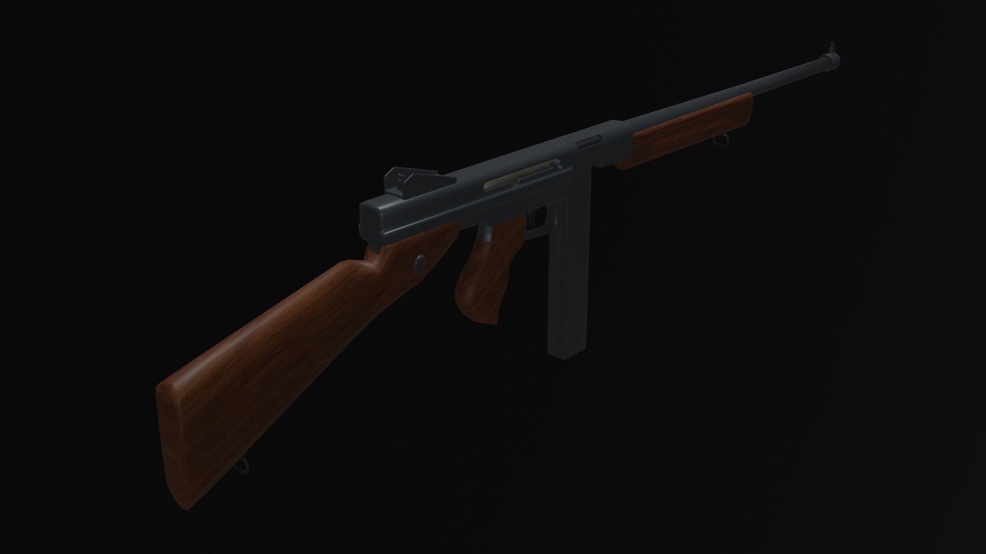 Thompson M1 Submachine Gun 3D model | CGTrader