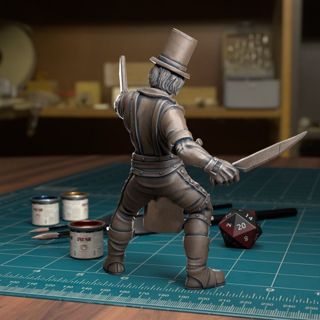 Bill The Butcher With Hat - Pre-Supported 3D model 3D printable | CGTrader