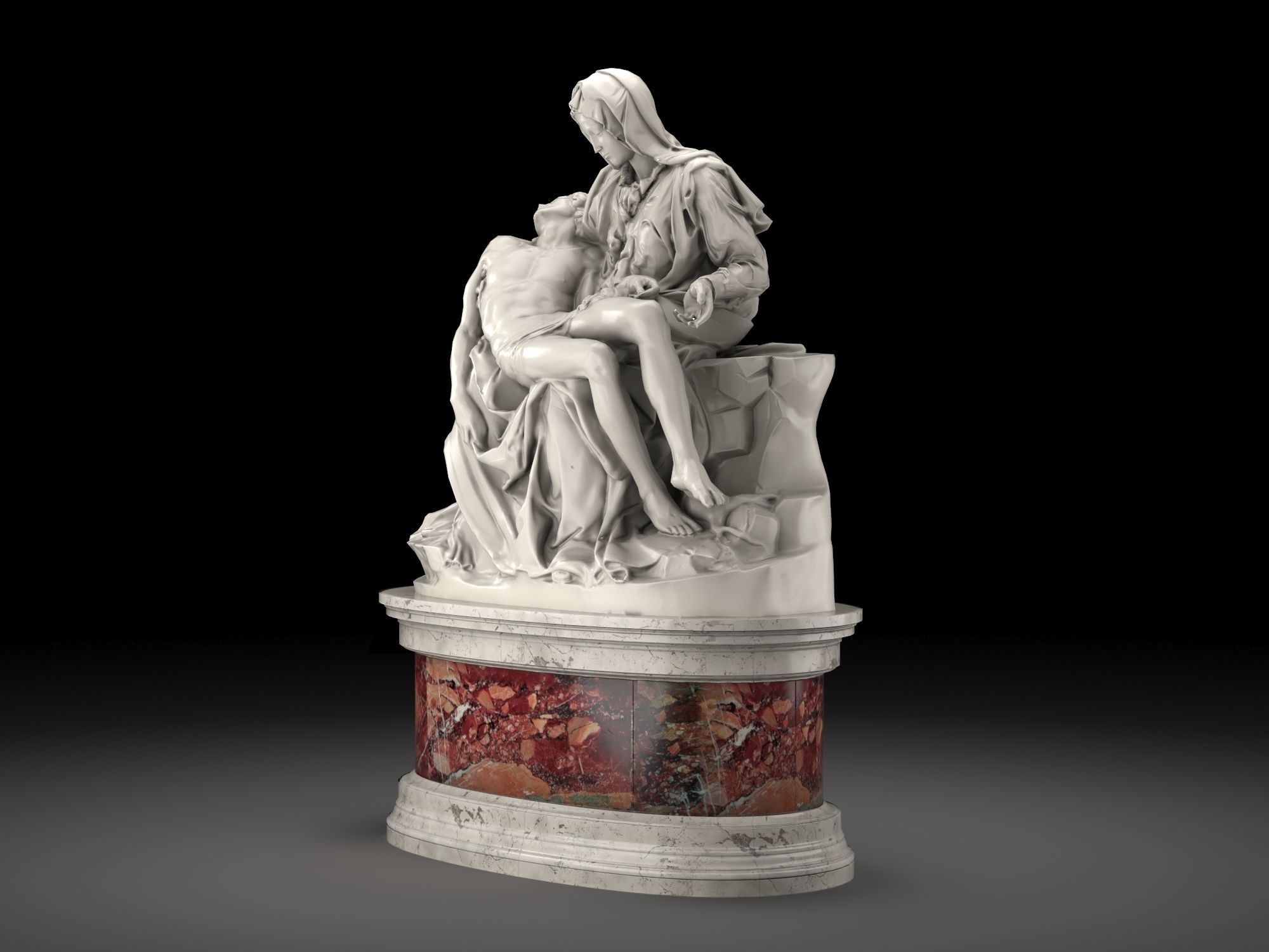 3D model Pieta by Michelangelo VR / AR / low-poly | CGTrader