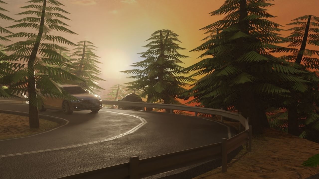 Mountainous Road Free 3D Environment free VR / AR / low-poly 3D model ...