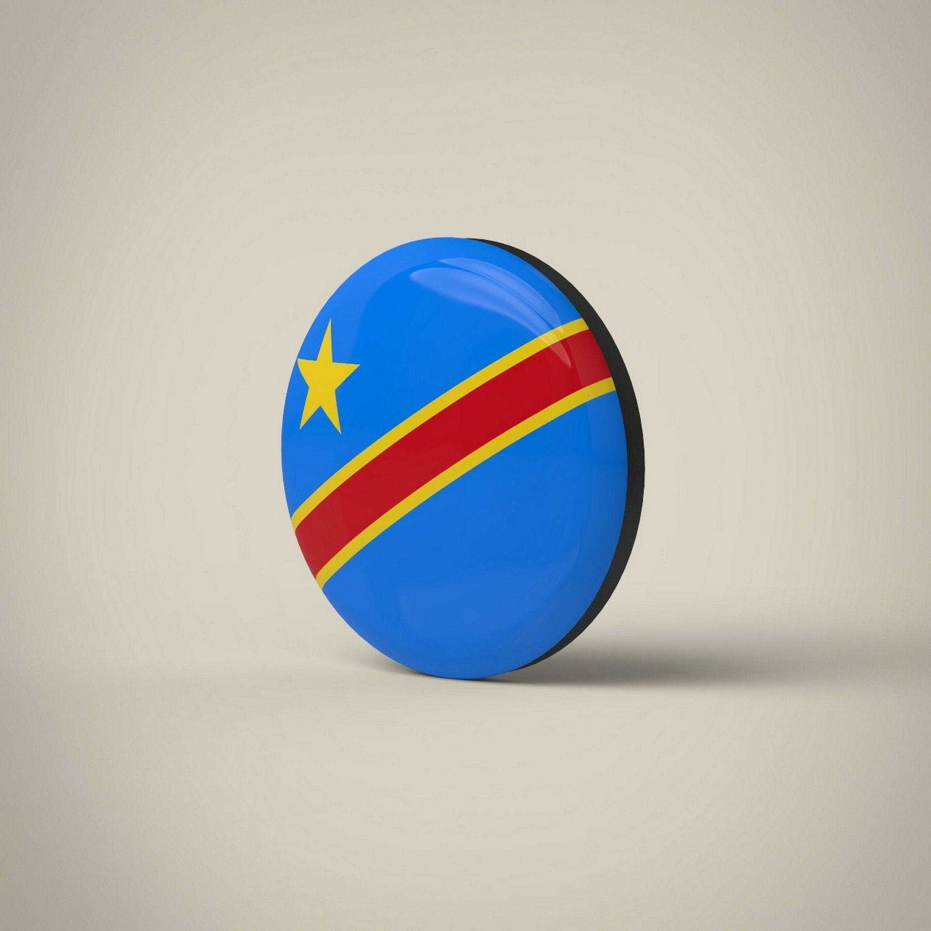 3D model Democratic Republic of the Congo Badge VR / AR / low-poly ...