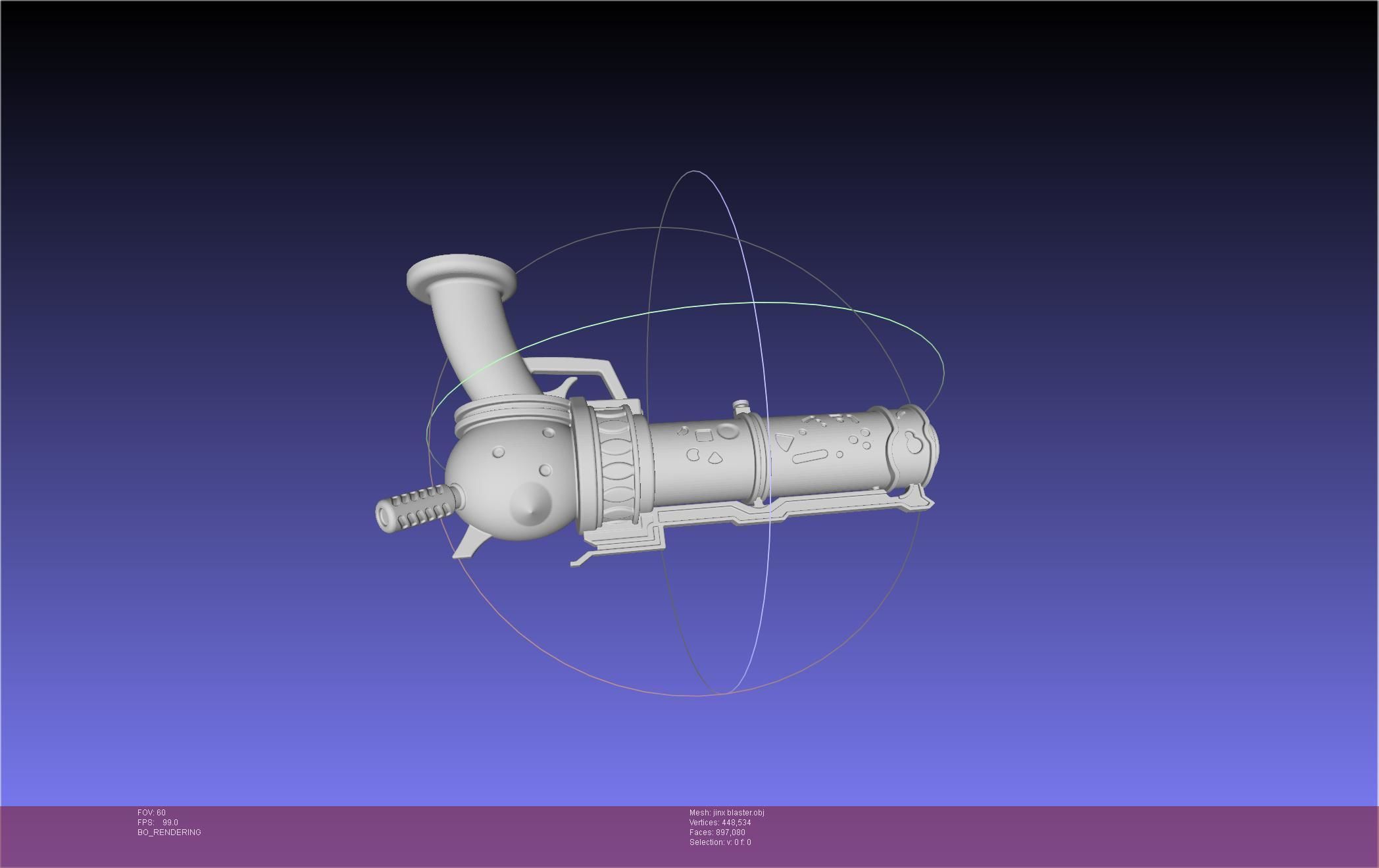 League Of Legends Arcane Jinx Blaster Basic Model 3D model | CGTrader