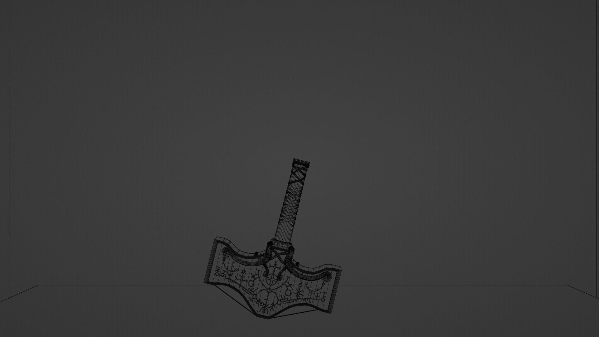 Thor Mjolnir God Of War free 3D model | CGTrader